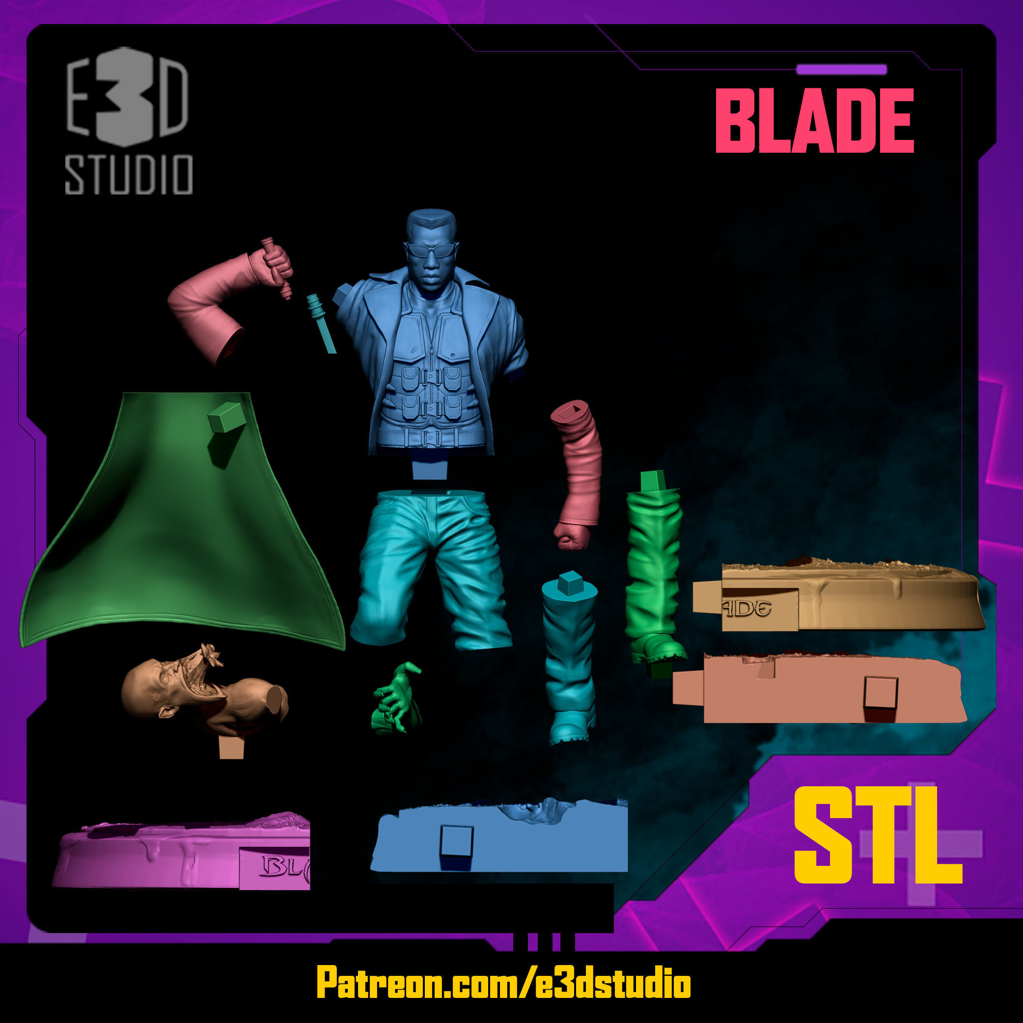 Blade 3D model 3D printable | CGTrader