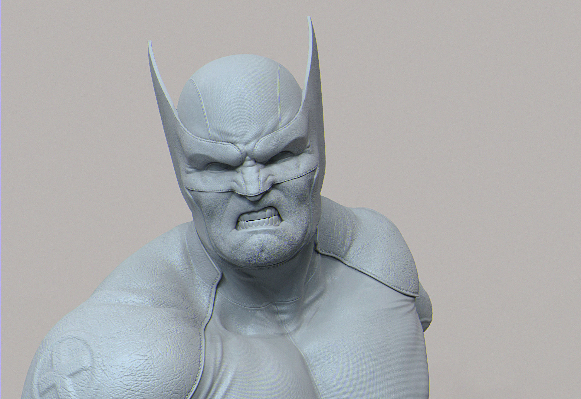 Wolverine Bust 3D model 3D printable | CGTrader