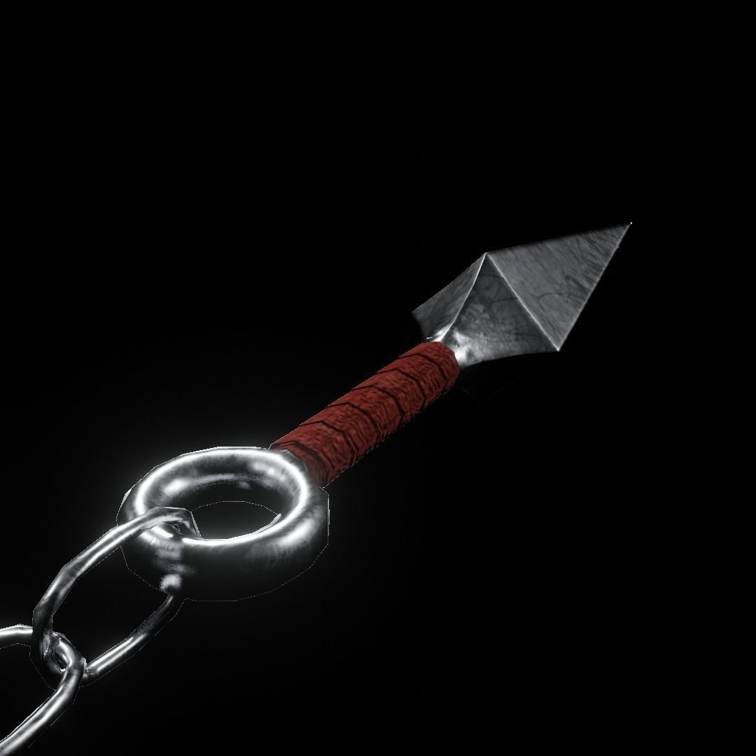 3D model Kunai with chain VR / AR / low-poly | CGTrader
