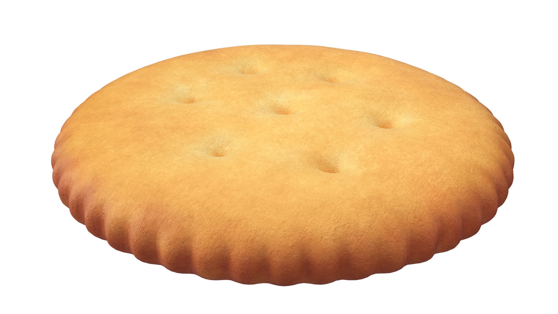 Round cracker 3D model | CGTrader