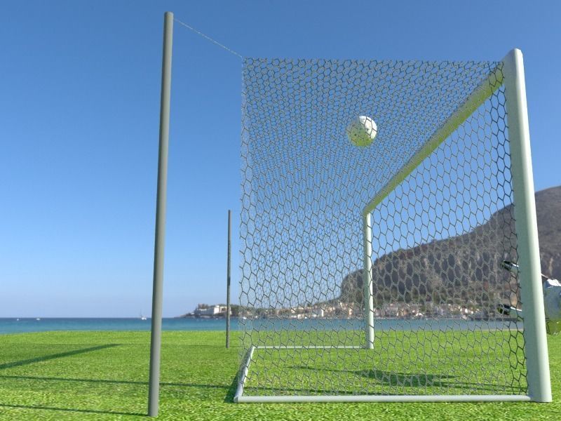 3D model Soccer net animated VR / AR / low-poly | CGTrader