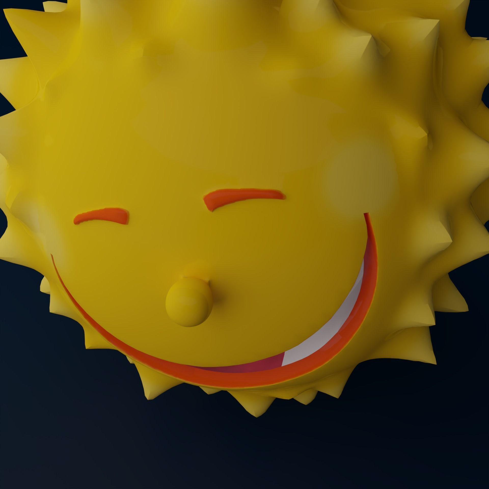 3D model Cartoon Sun VR / AR / low-poly | CGTrader