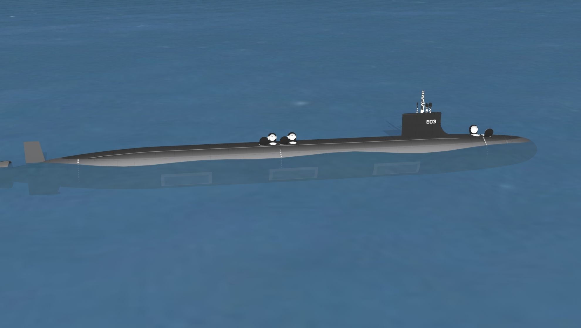 Virginia Class SSGN 803 USS Arizona 3D model rigged | CGTrader