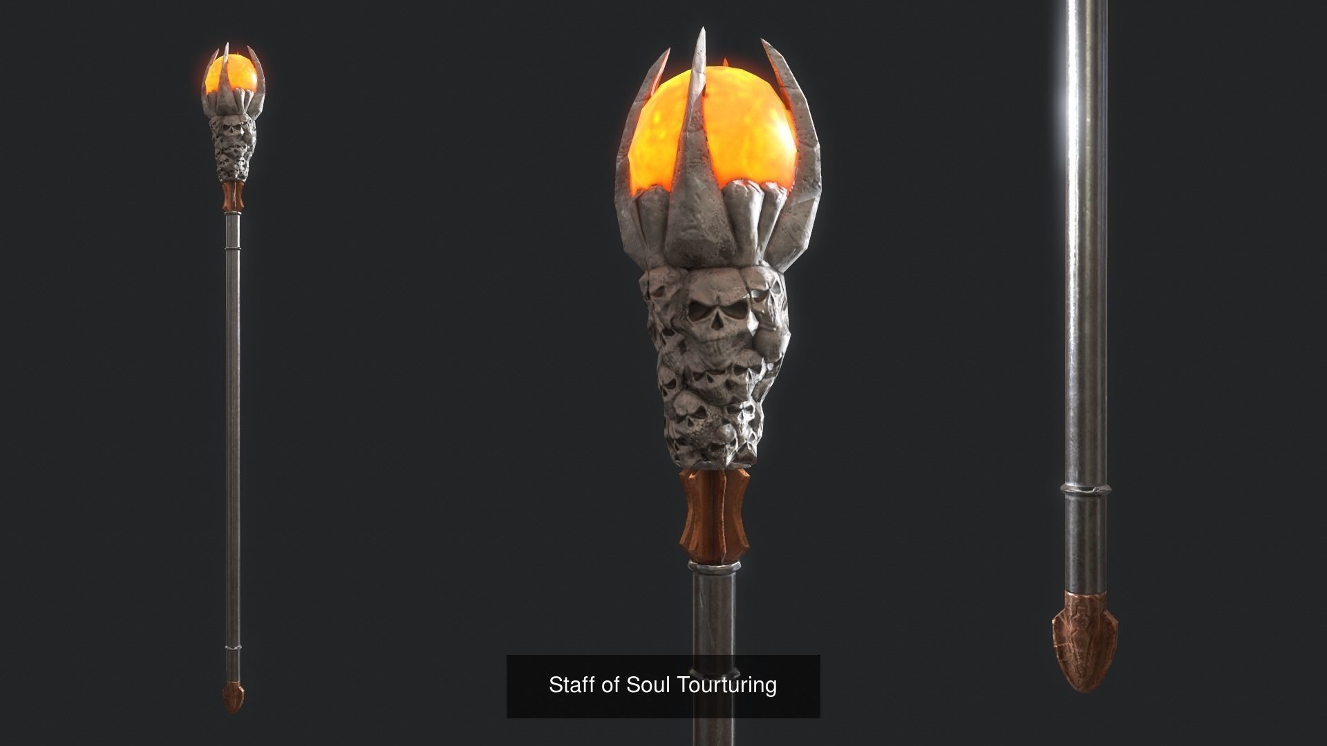 Low Poly Fantasy Stylish Staff Bundle 3D Model Collection | CGTrader