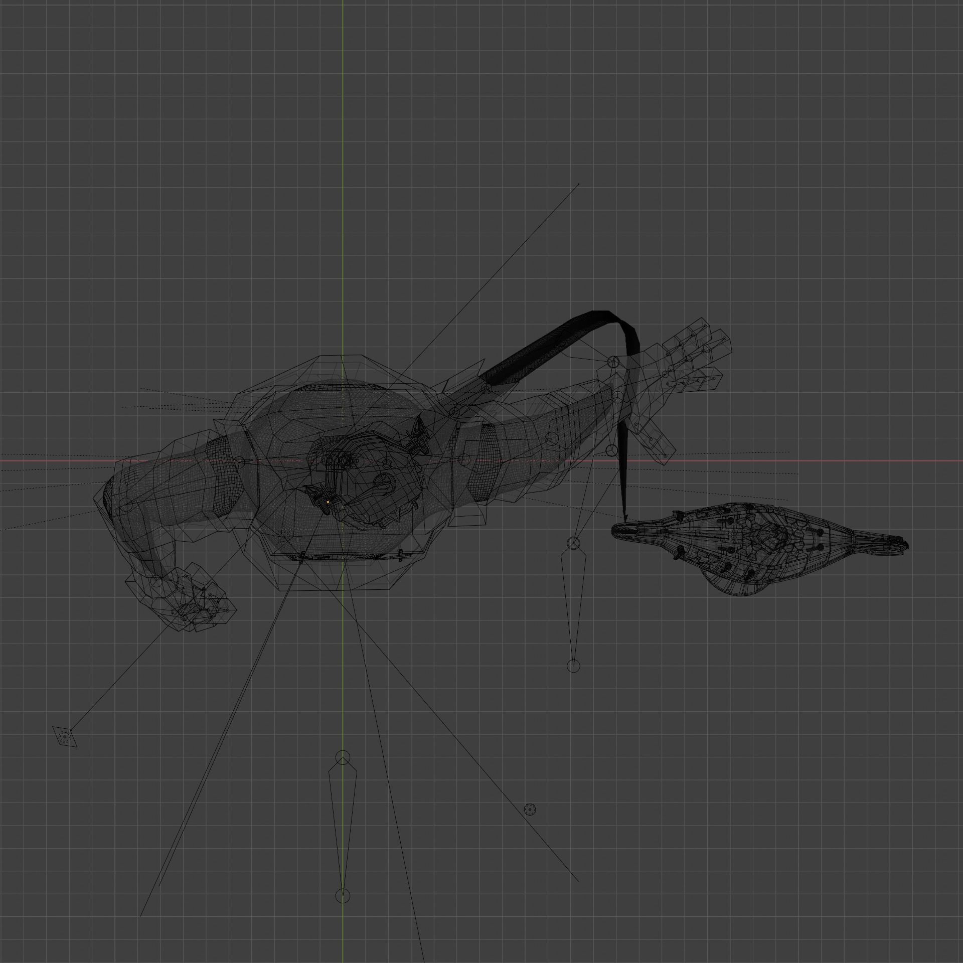 3D model Robot Giant Blender ready for animating and games VR / AR ...