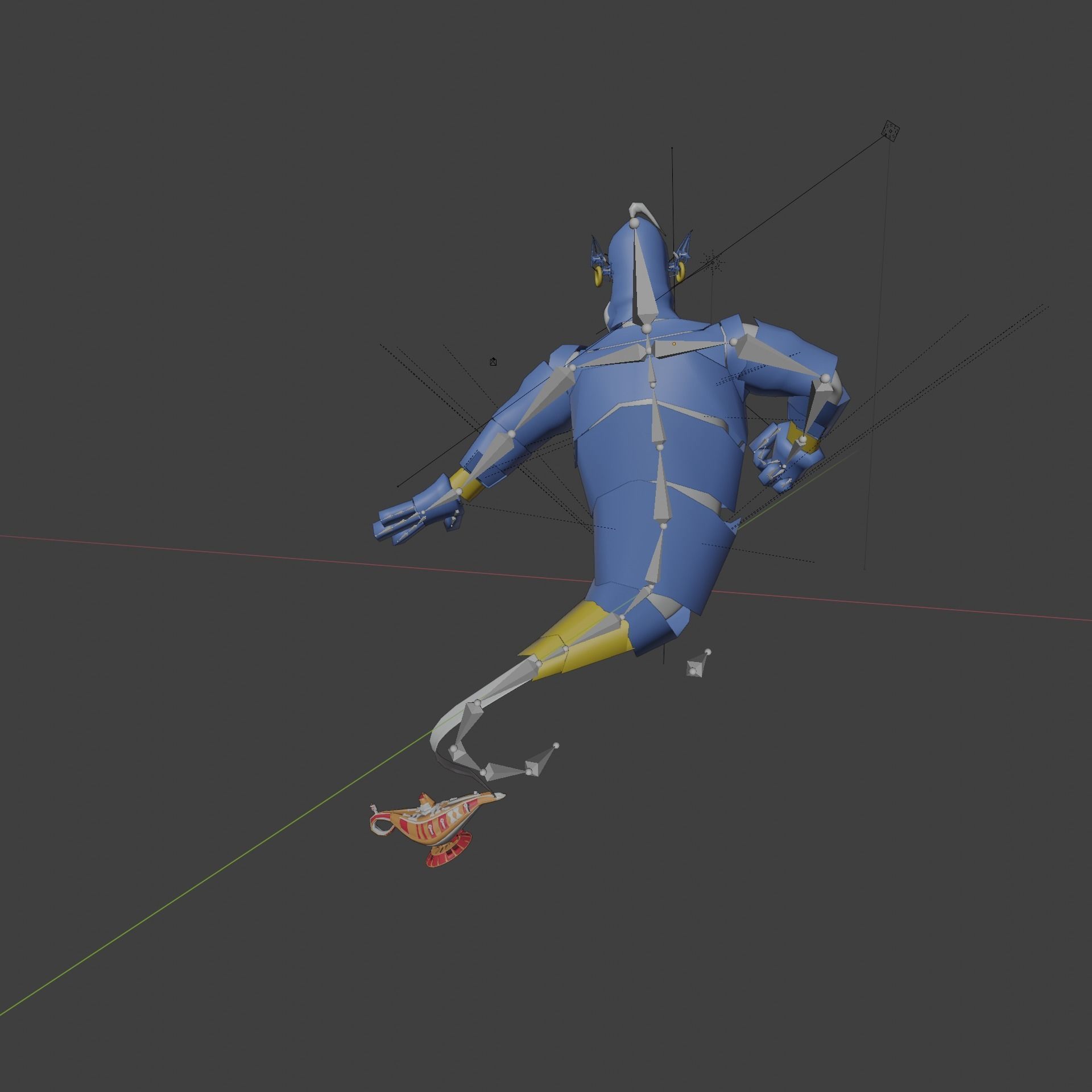 3D model Robot Giant Blender ready for animating and games VR / AR ...