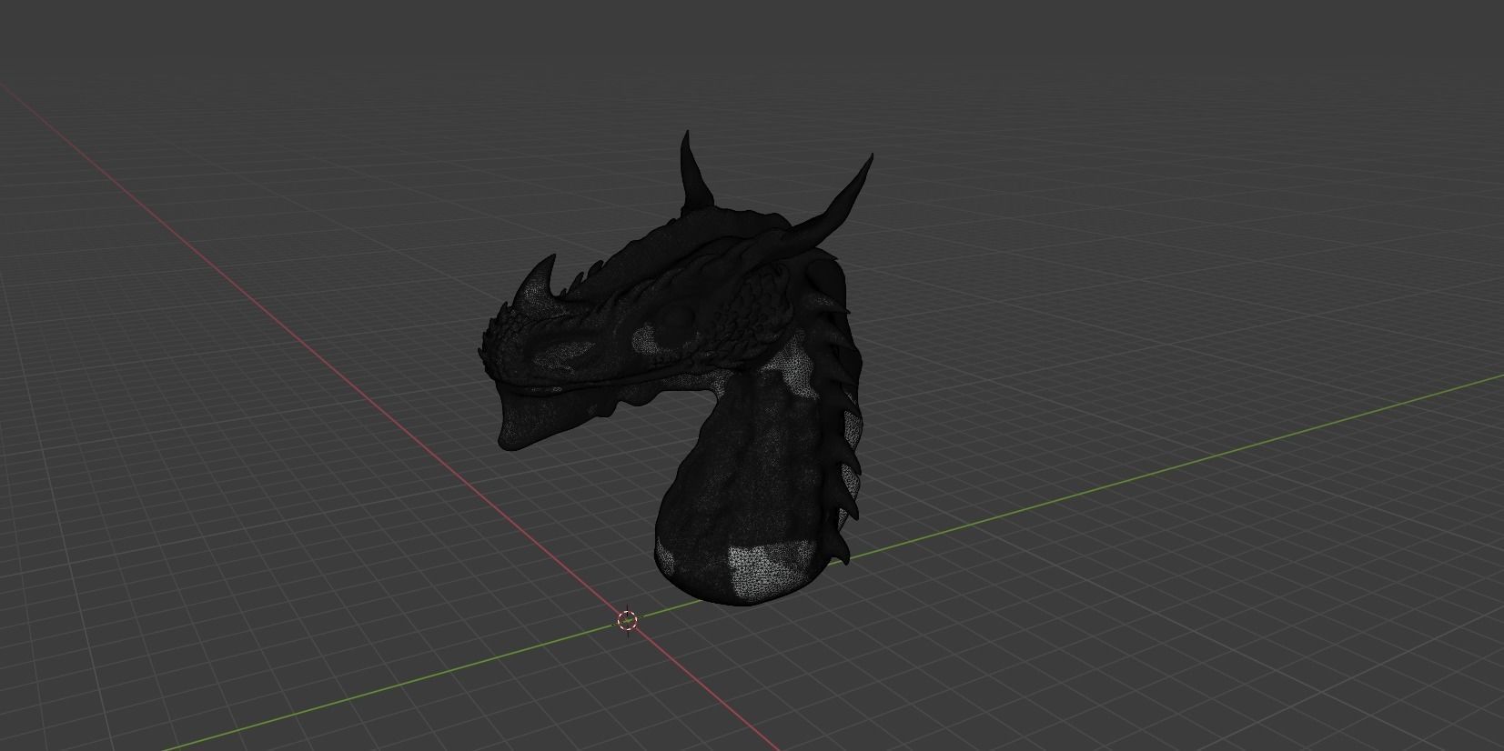 Beautiful dragon head made in Blender 3D 3D model | CGTrader