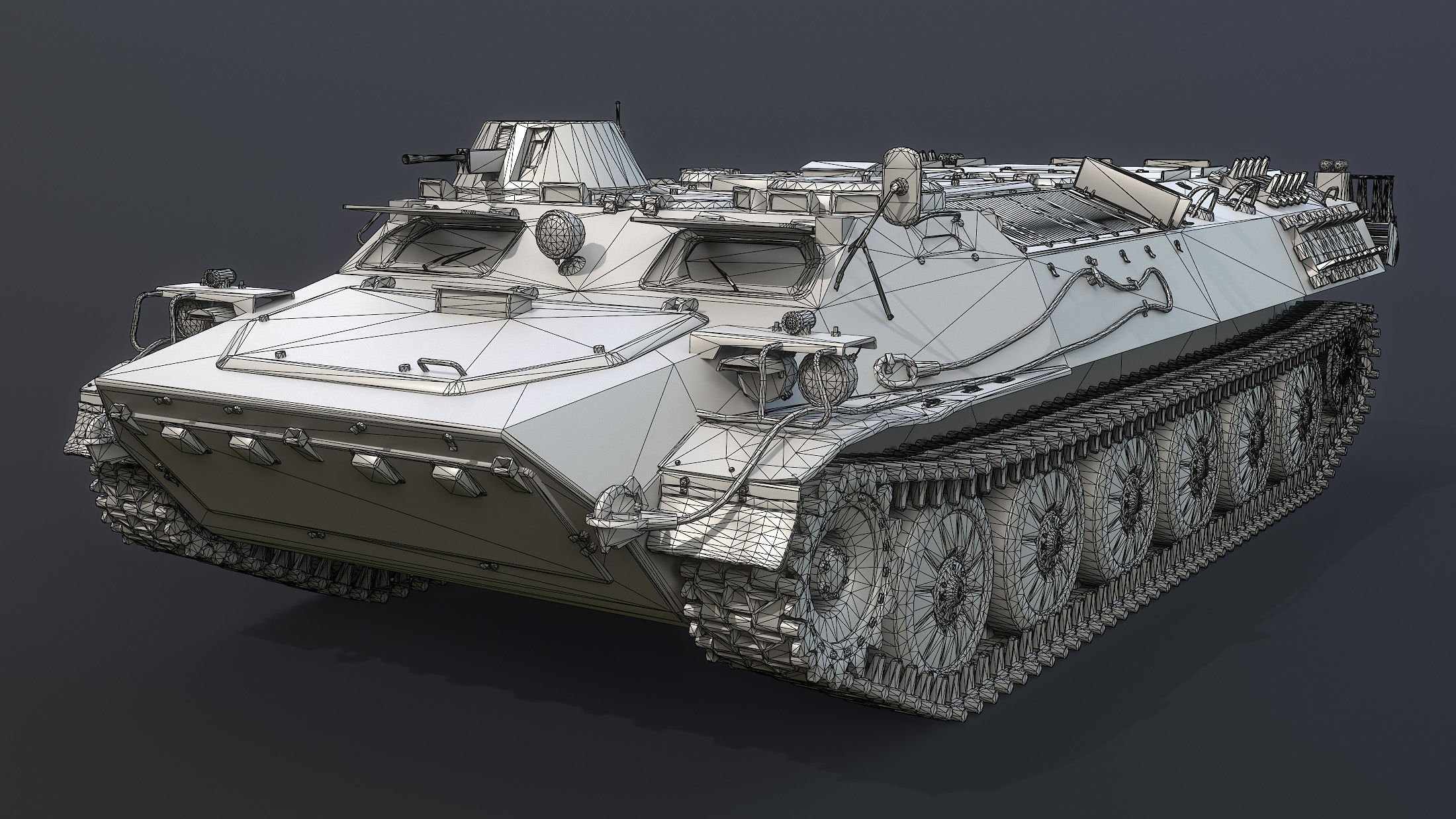 3D model MT-LB Version 2 VR / AR / low-poly | CGTrader