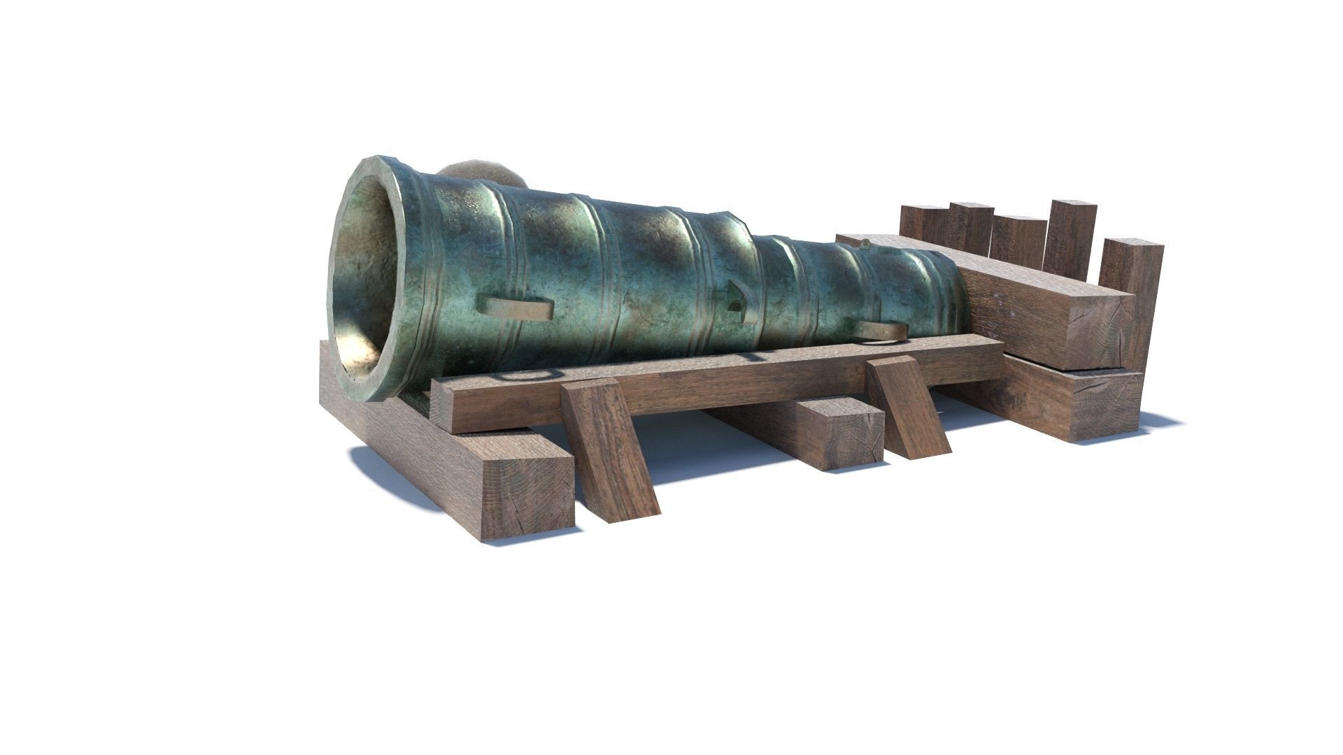 3D model Medieval stone cannon supergun Faule Mette VR / AR / low-poly ...