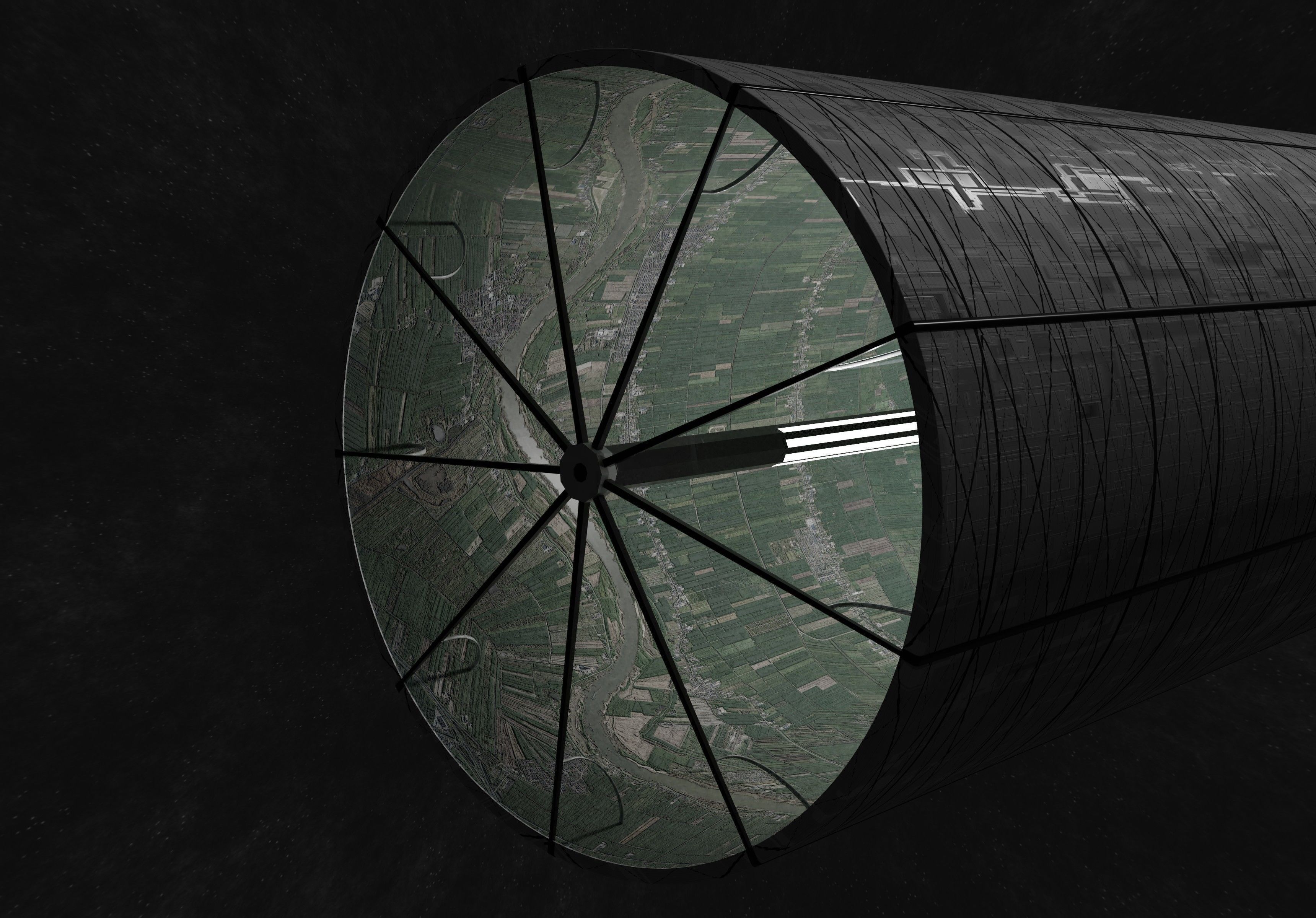 3D model O Neill cylinder 2 VR / AR / low-poly | CGTrader