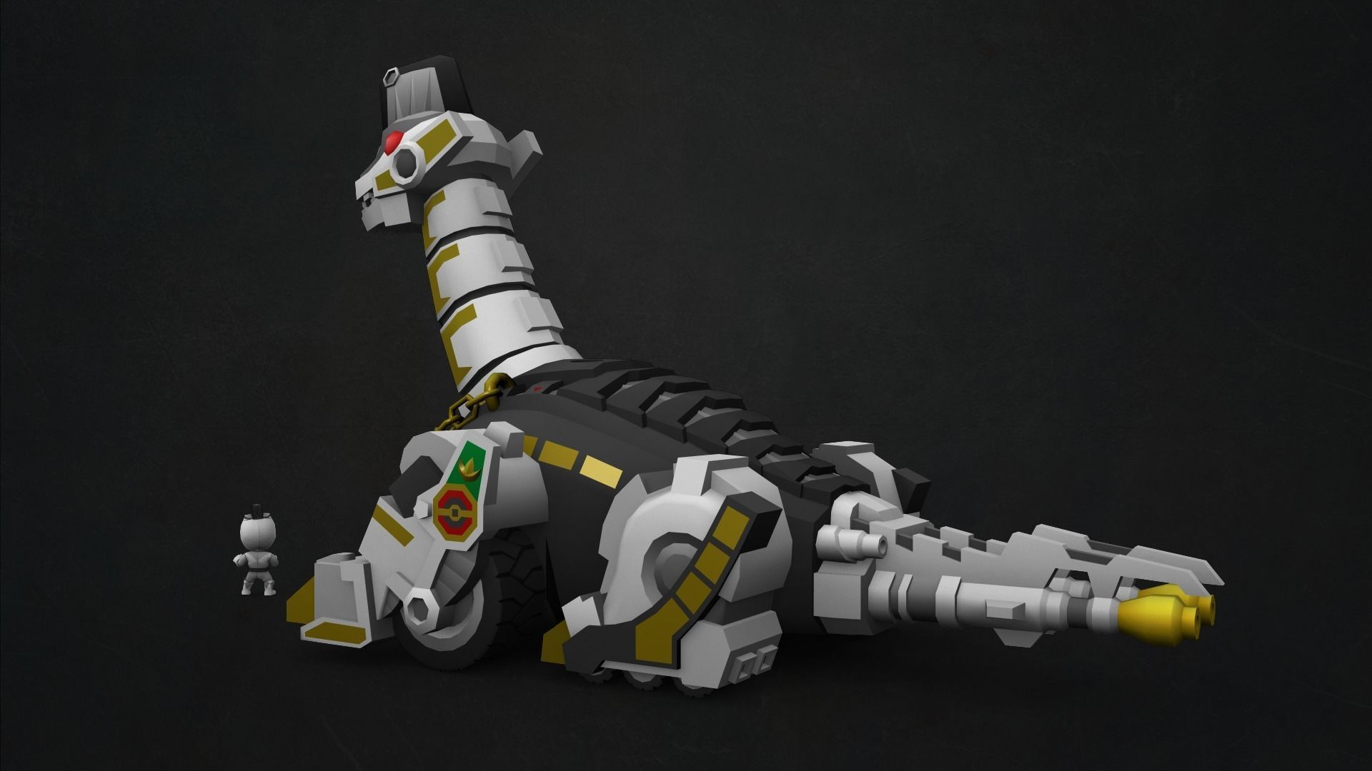 3D model TITANUS and White Ranger VR / AR / low-poly | CGTrader