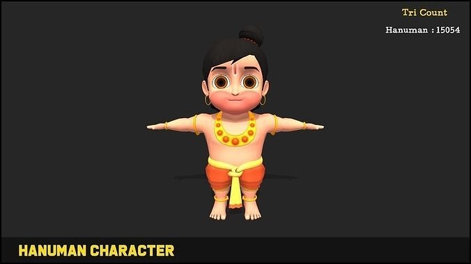 3D model Chhota Hanuman VR / AR / low-poly | CGTrader