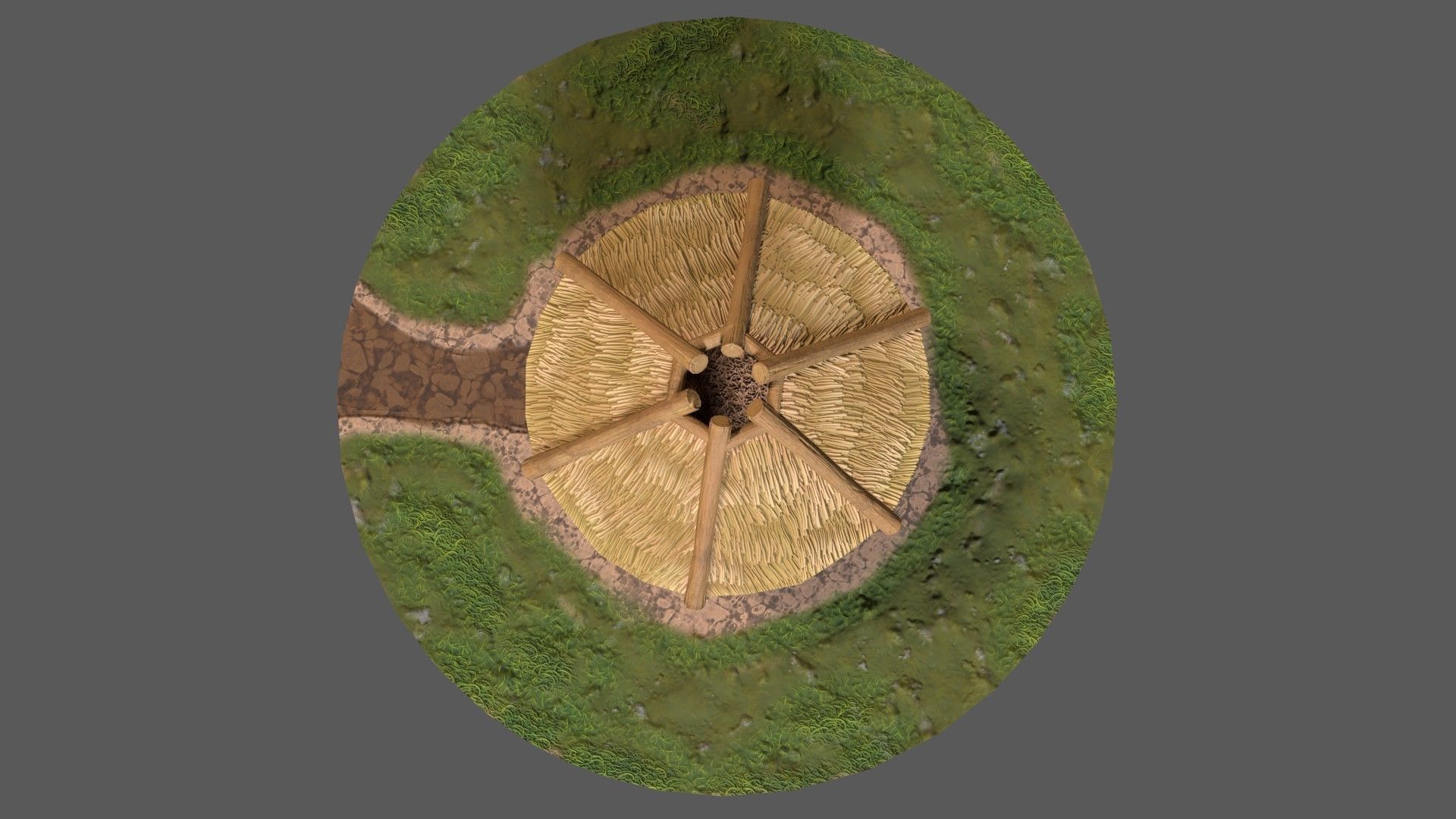 3D model Simple Stylized Hay Hut VR / AR / low-poly | CGTrader