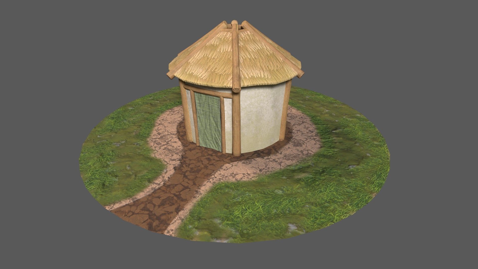 3D model Simple Stylized Hay Hut VR / AR / low-poly | CGTrader
