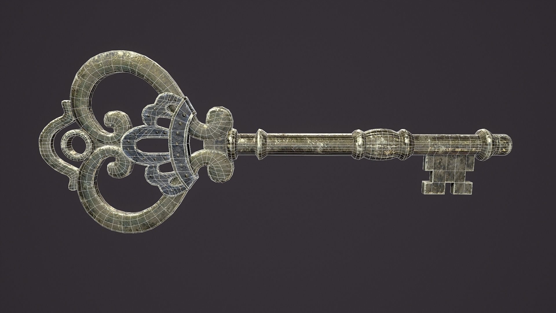 3D model Medieval Skeleton Key 3 VR / AR / low-poly | CGTrader