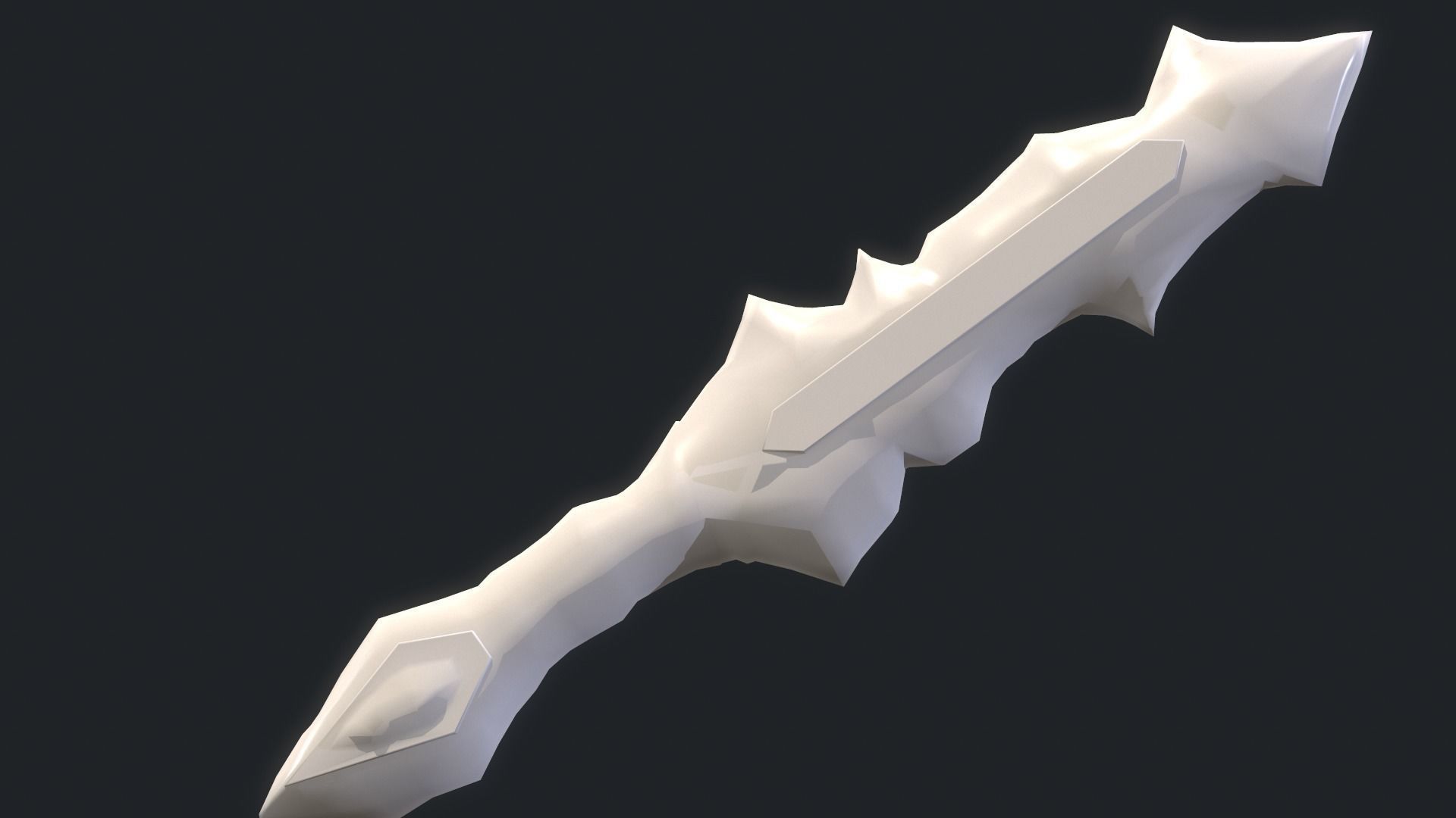 3D model Fantasy Stylish- Dagger of Crystal VR / AR / low-poly | CGTrader