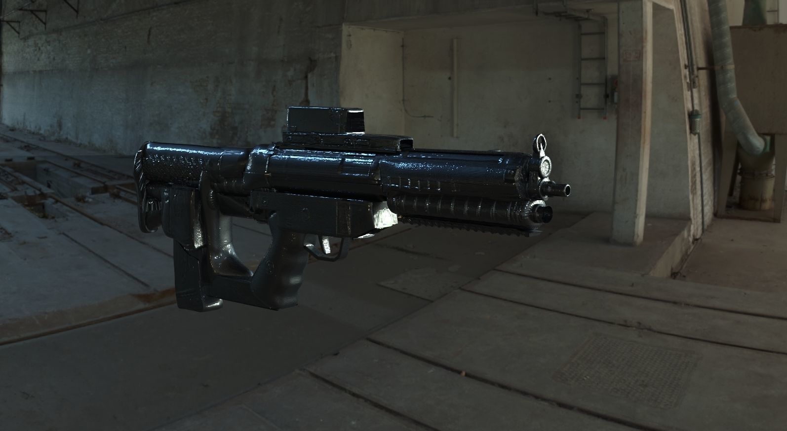 Assault Rifle Custom scope Sci-fi 3D model | CGTrader