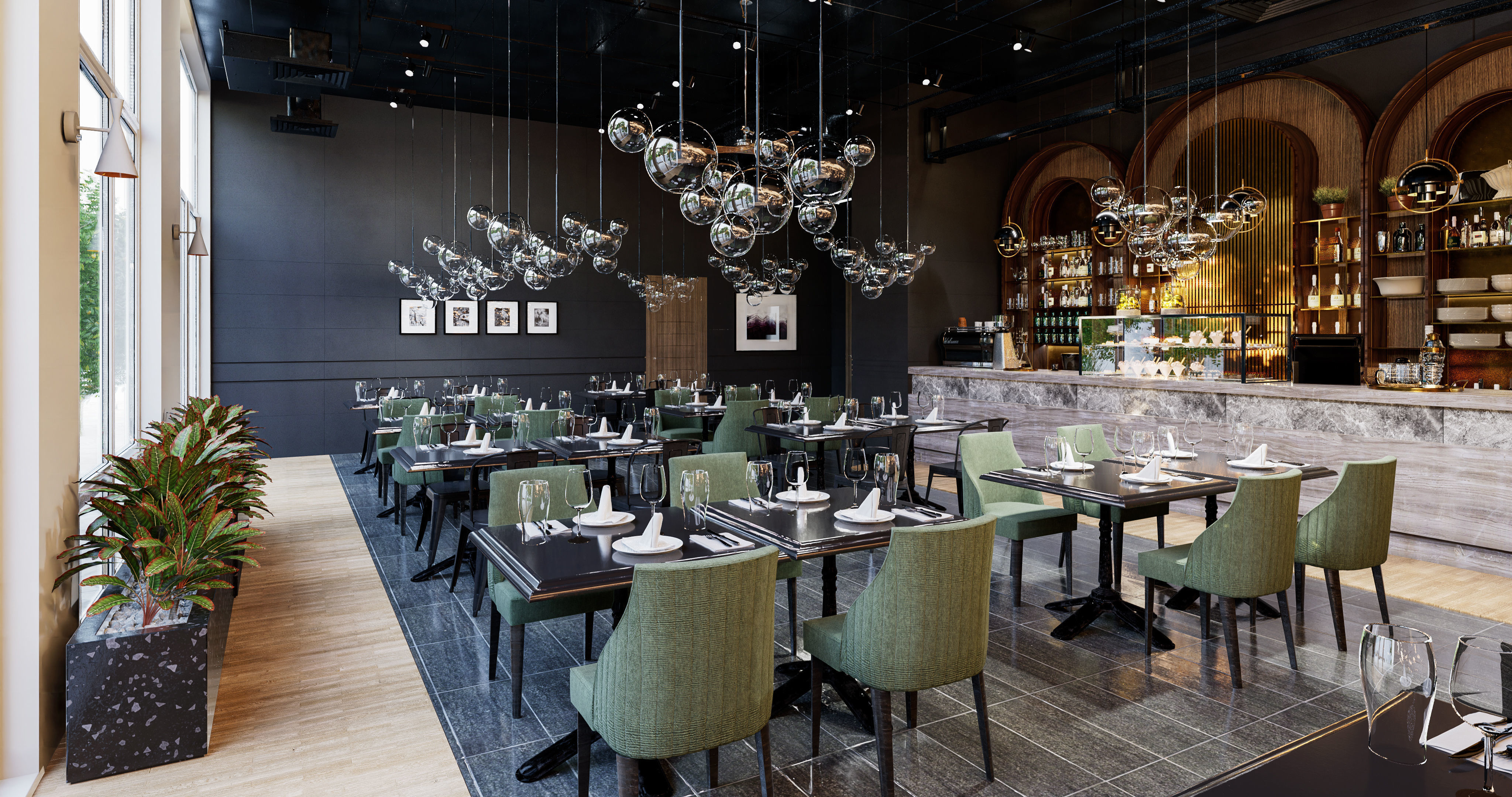 D5 render restaurant scene 3D model animated | CGTrader