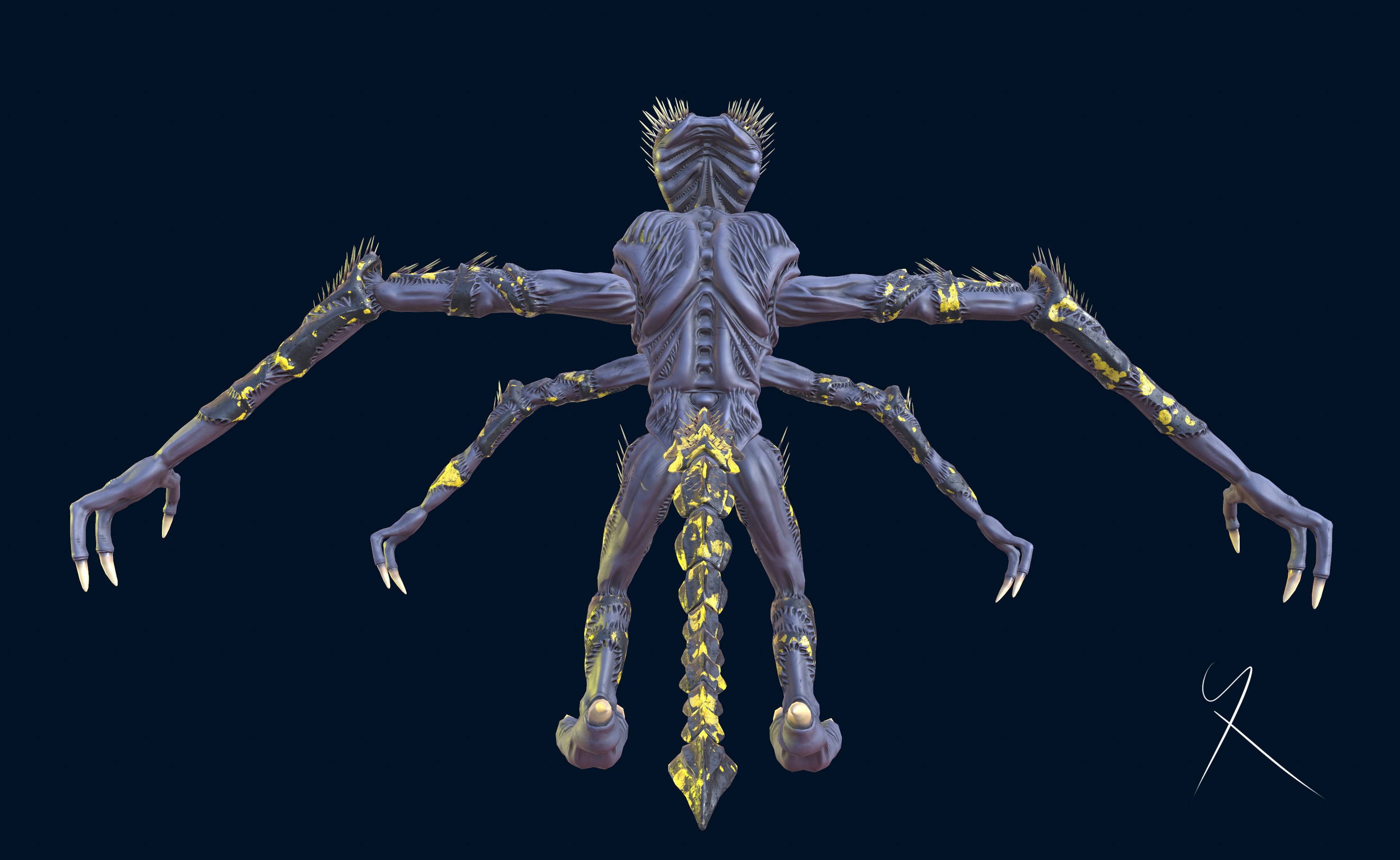 3D model Arachnid monster creature character VR / AR / low-poly | CGTrader