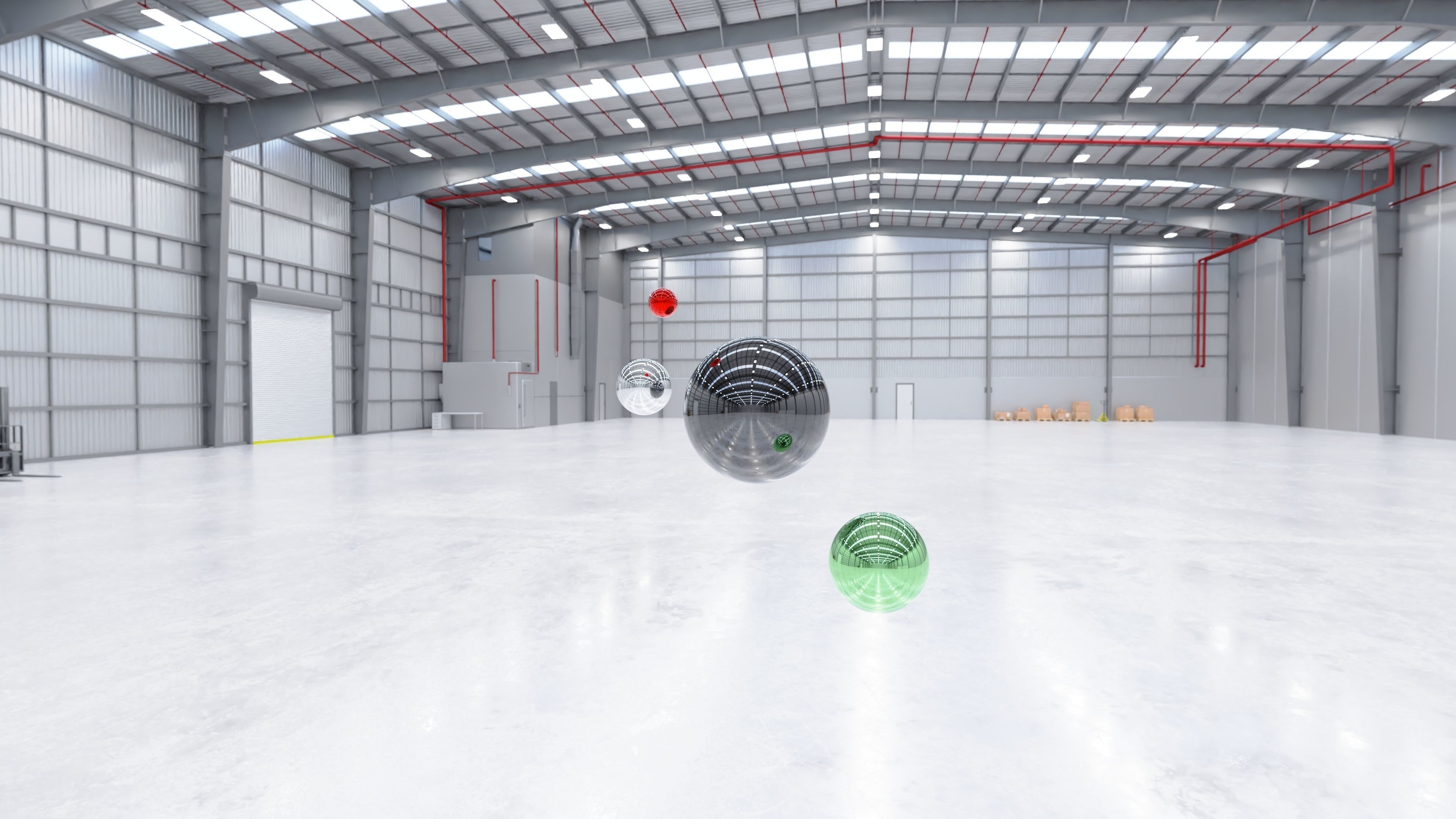 Texture HDRI - Industrial Warehouse Interior 13 - 8192x4096 VR / AR ...