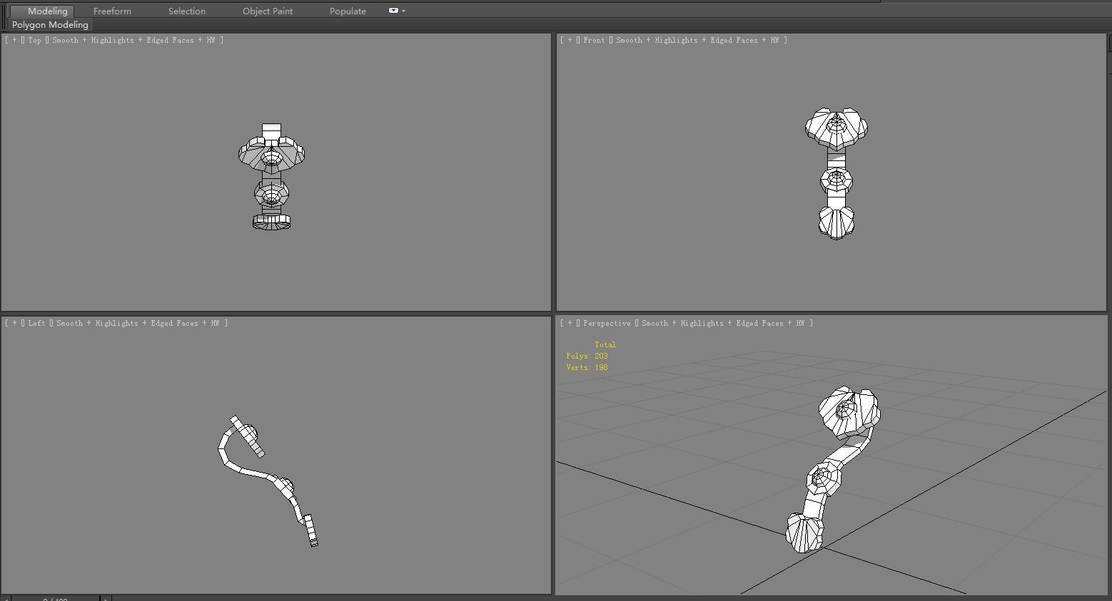 3D model Cartoon Chinese ruyi - wishful magic weapon VR / AR / low-poly ...
