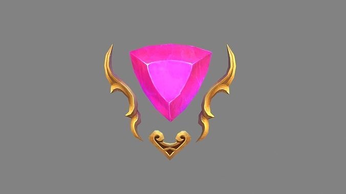 3D model Cartoon triangle gems VR / AR / low-poly | CGTrader