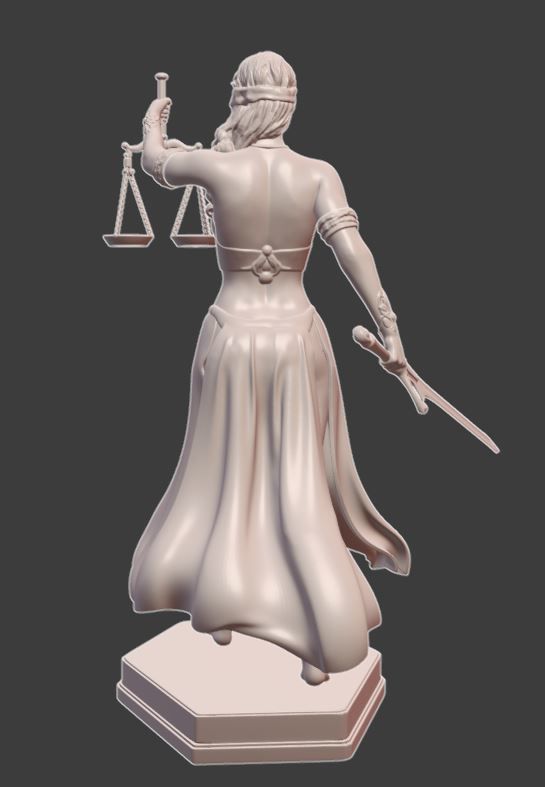 Themis - Goddess of justice 3D model 3D printable | CGTrader