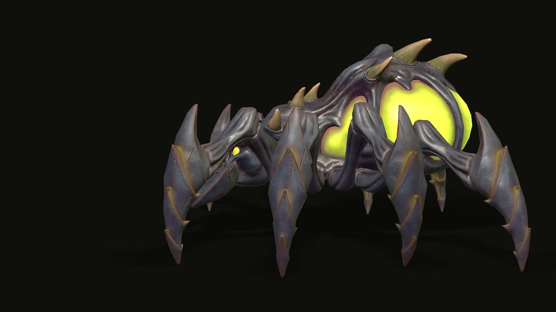 3D model Evil Spider - Game Ready VR / AR / low-poly rigged animated ...