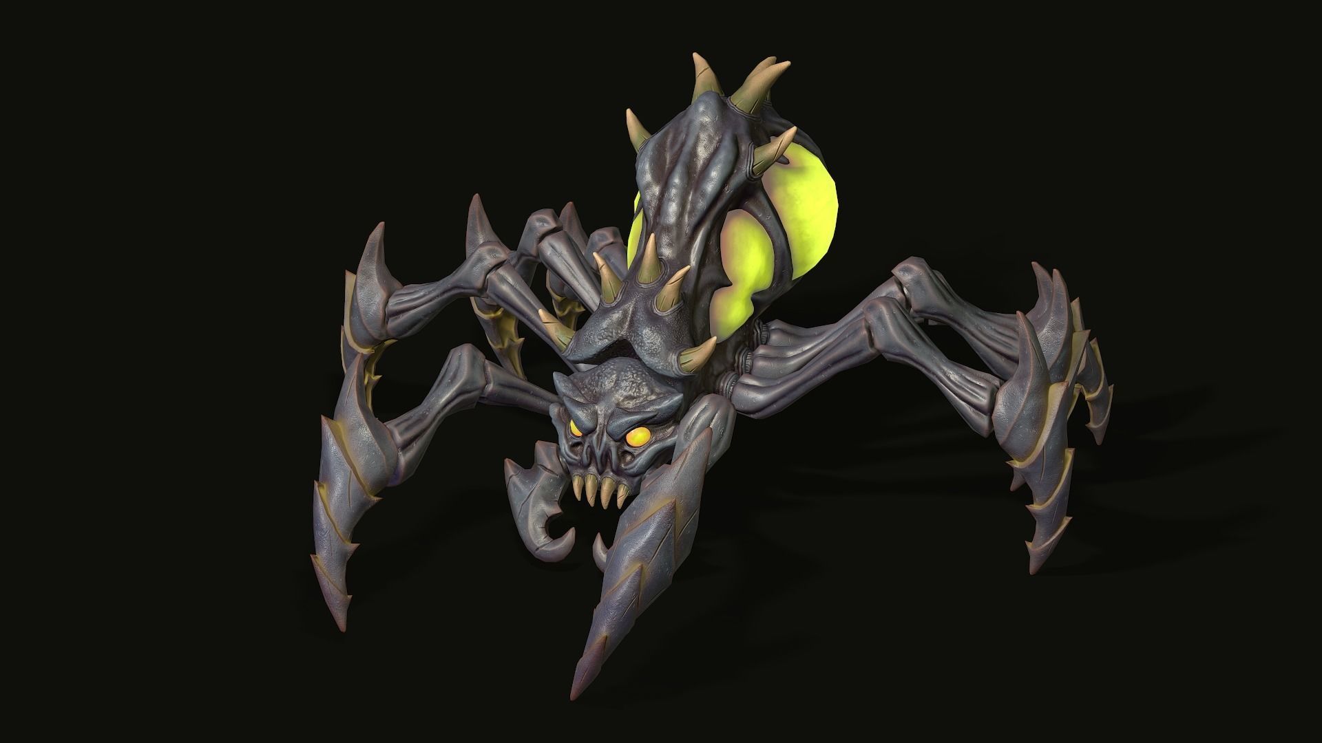 3D model Evil Spider - Game Ready VR / AR / low-poly rigged animated ...