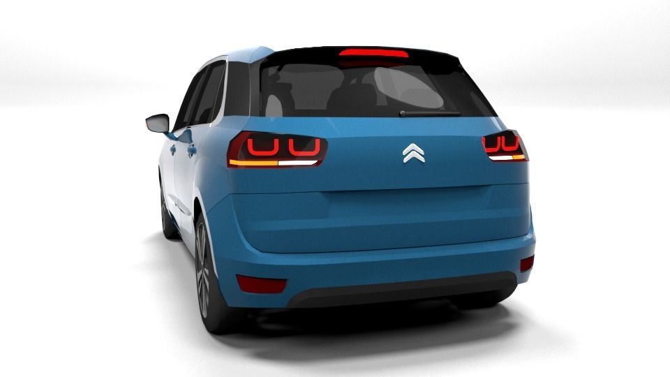 3D model CITROEN C4 PICASSO 2016 LOWPOLY VR / AR / low-poly | CGTrader
