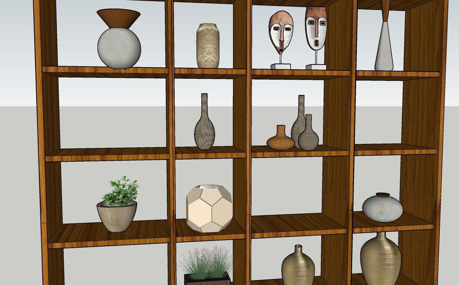 Open unit and Bar counter free VR / AR / low-poly 3D model | CGTrader