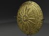 3D model A HISTORICAL KINGS SHIELD USED IN A BATTLE MODEL IN LOW-POLY ...