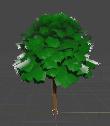 A 3D Cartoon Small Shade Tree free 3D model | CGTrader