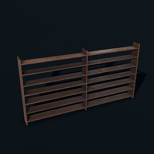 3D model Double Sided Shelf VR / AR / low-poly | CGTrader