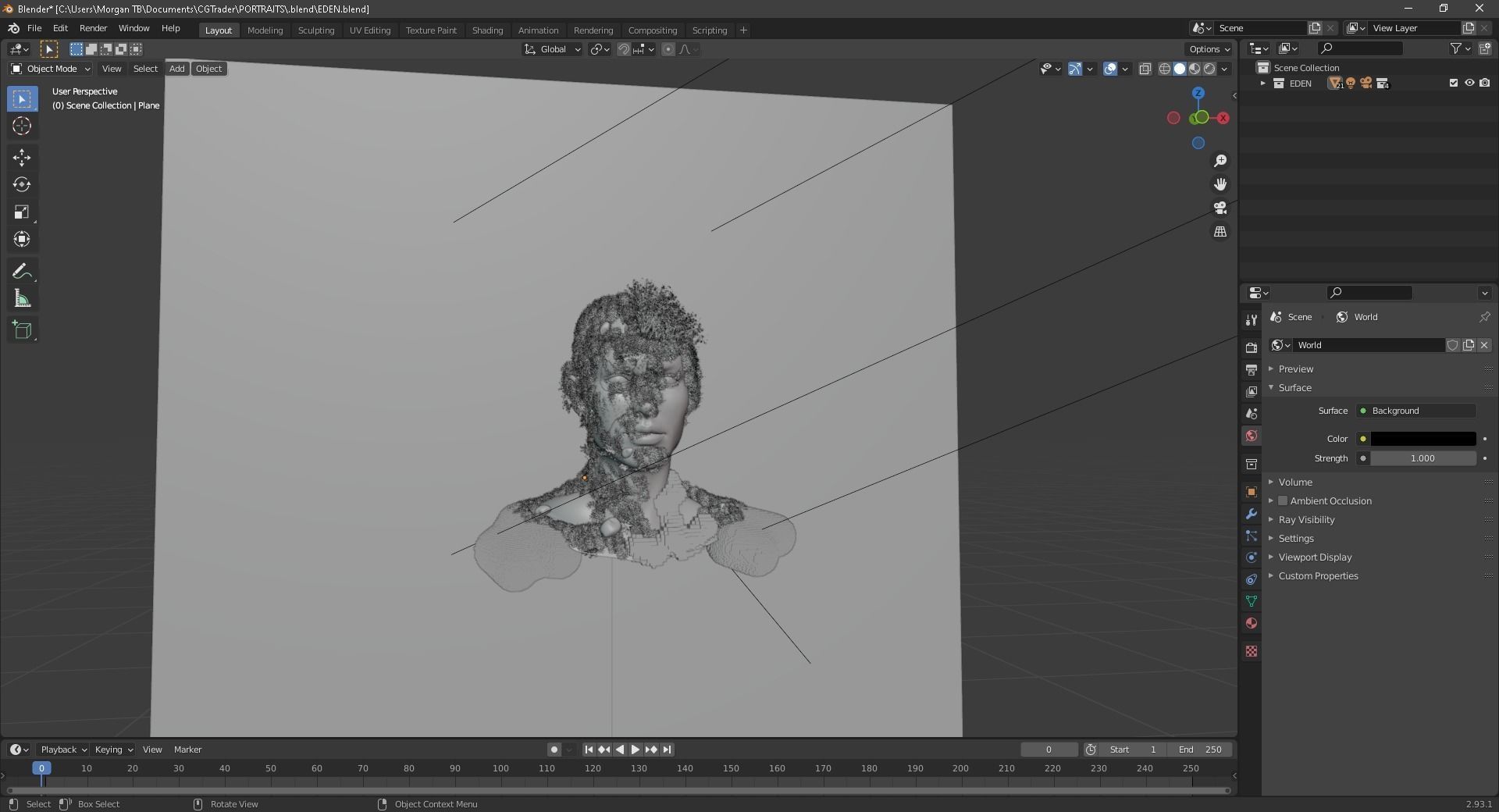EDEN Character 3D model | CGTrader