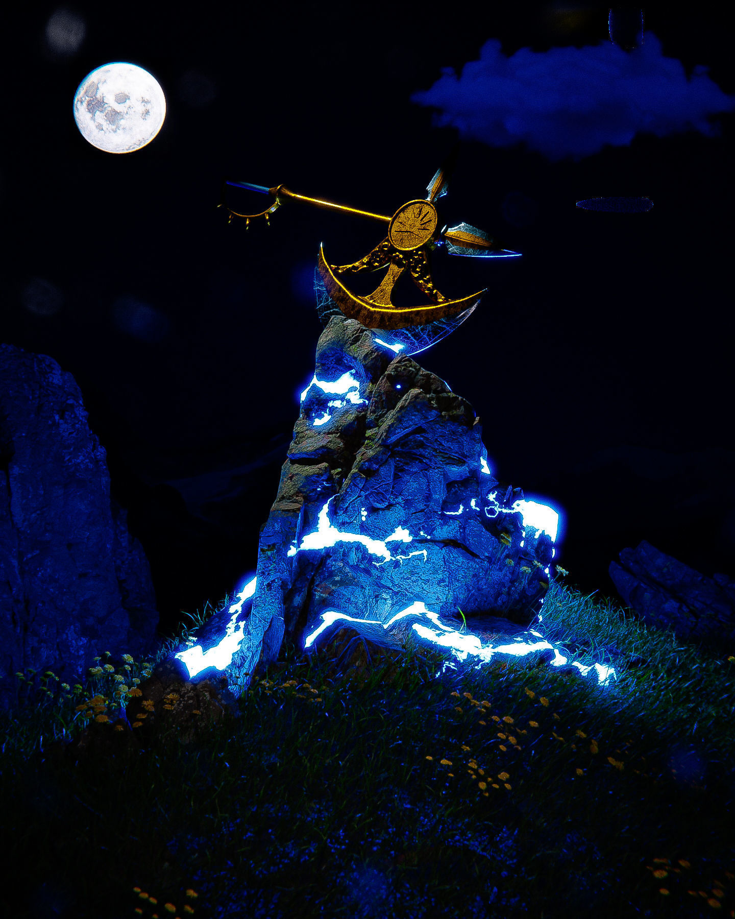 Escanor Divine Axe Rita free 3D model | CGTrader