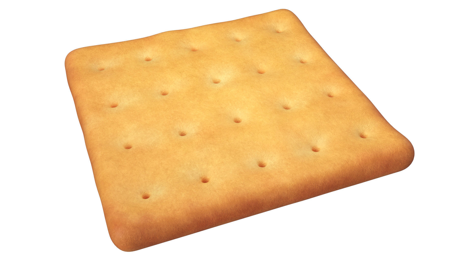 Square cracker 3D model | CGTrader