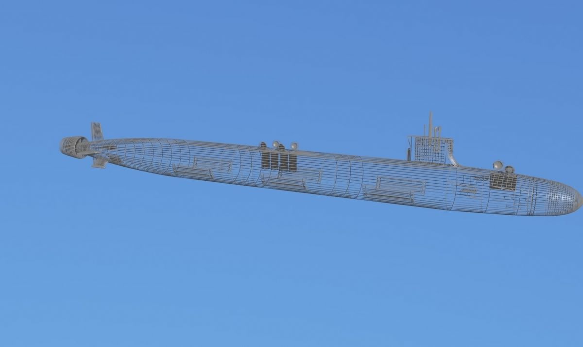 Virginia Class SSGN 805 USS Tang 3D model rigged | CGTrader