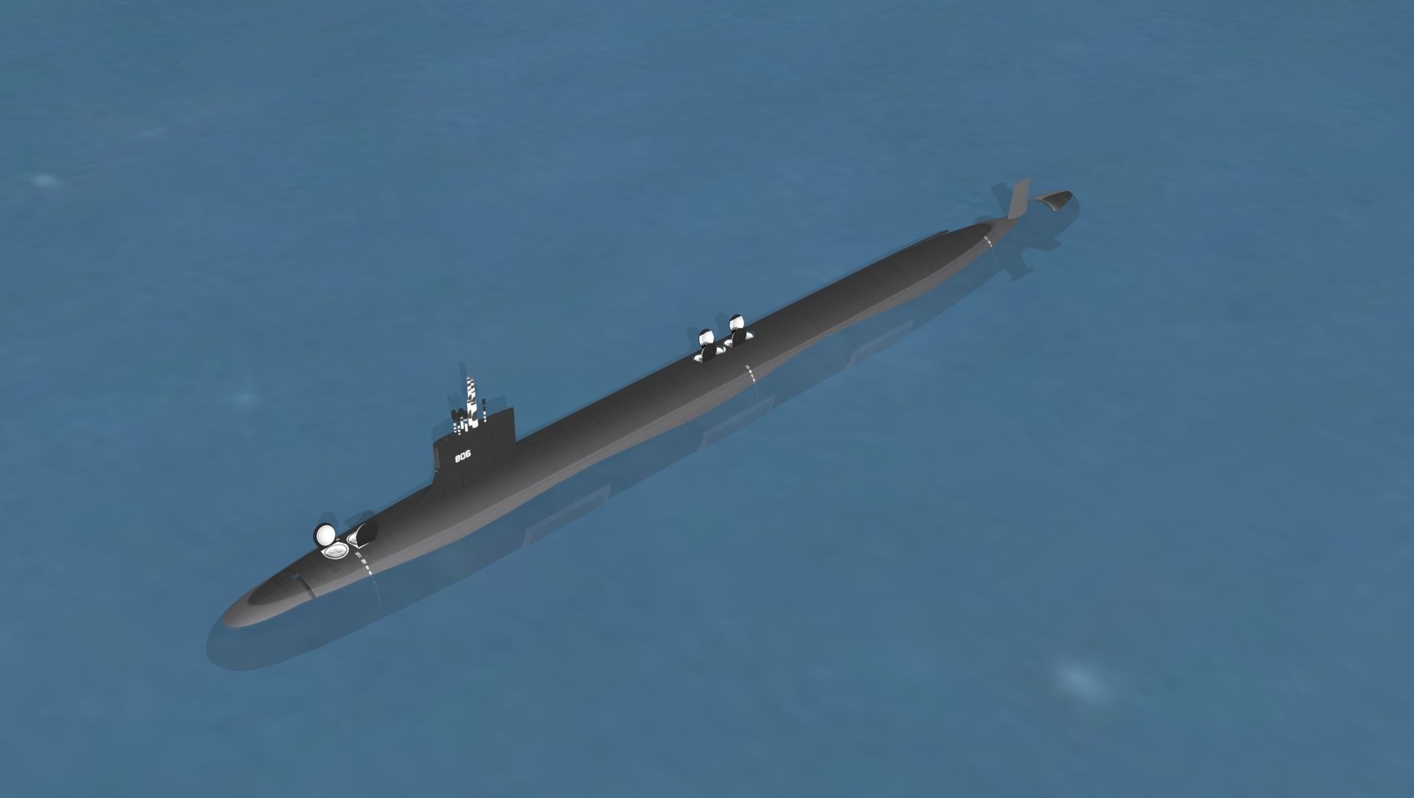 Virginia Class SSGN 806 USS Wahoo 3D model rigged | CGTrader