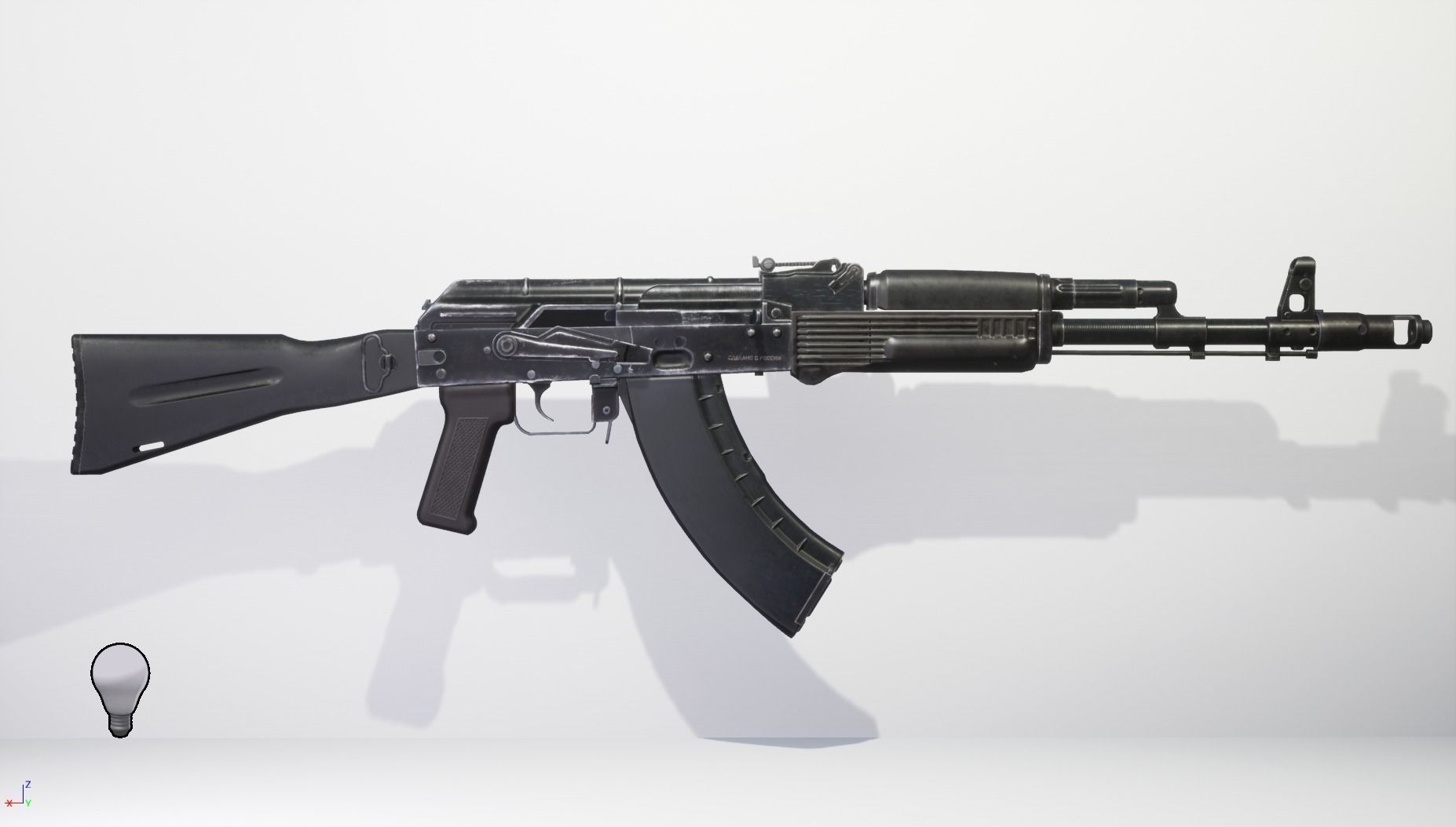 3D model Kalashnikov system VR / AR / low-poly | CGTrader