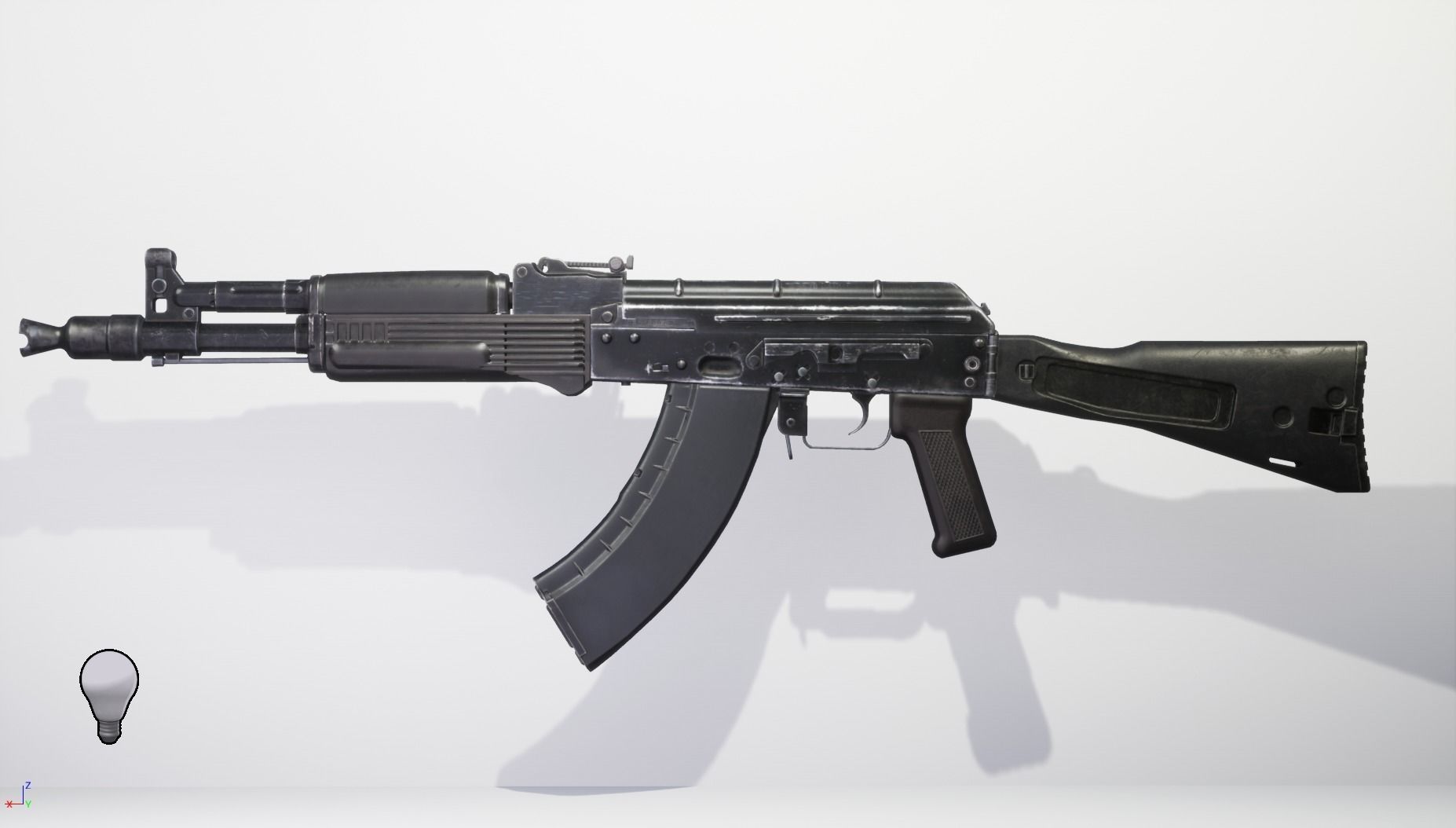 3D model Kalashnikov system VR / AR / low-poly | CGTrader