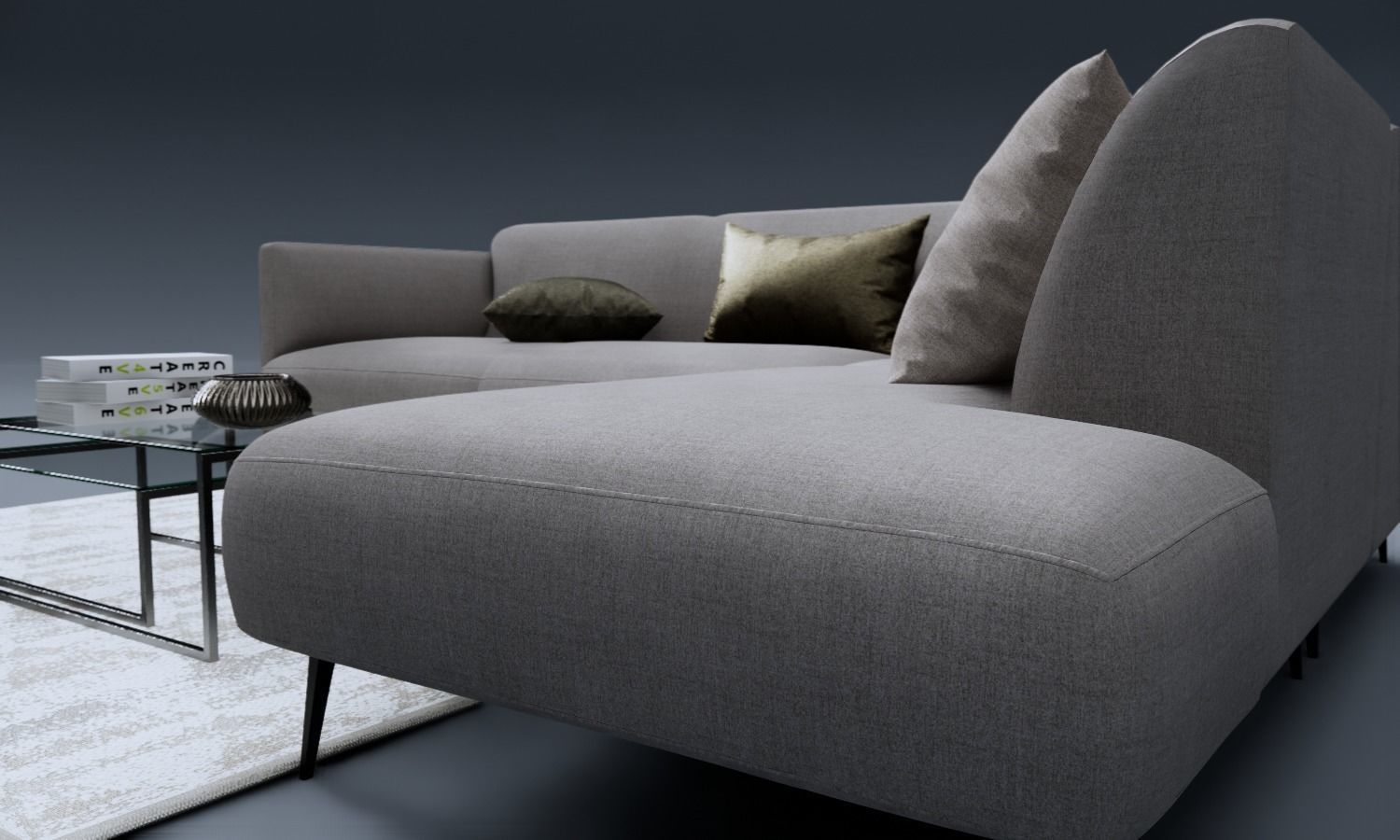 CORNER SOFA FAMILY FOR REVIT 3D model | CGTrader