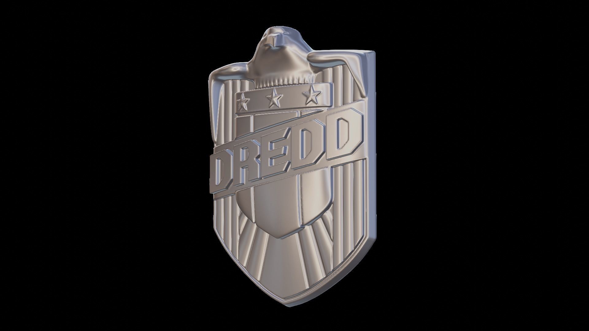 Judge Dredd badge 3D model 3D printable | CGTrader