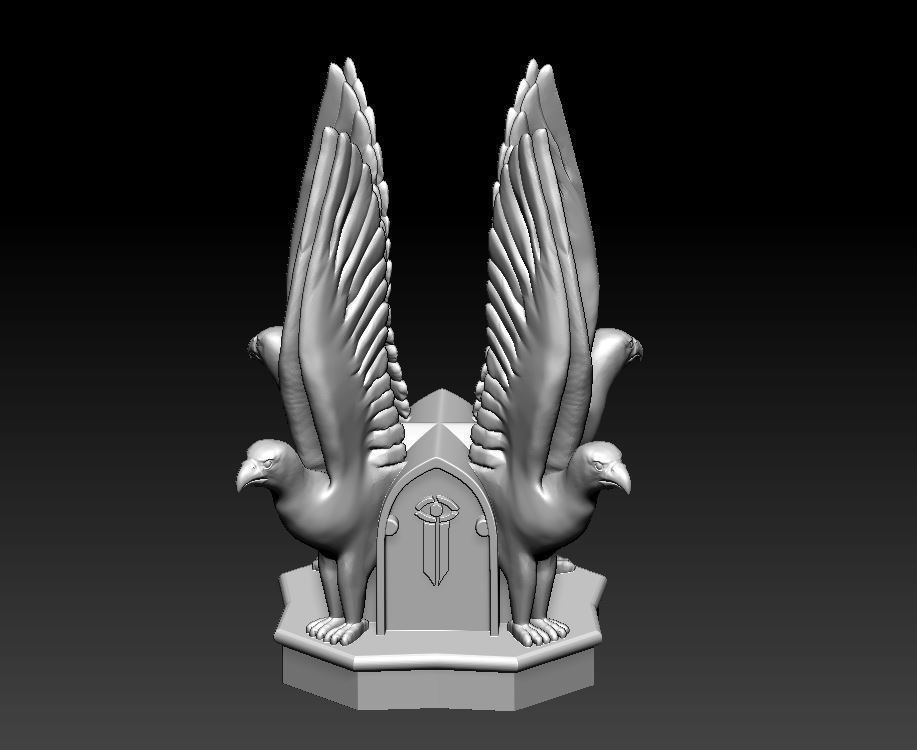 Amon Hen Roof Sculpture 3D model 3D printable | CGTrader