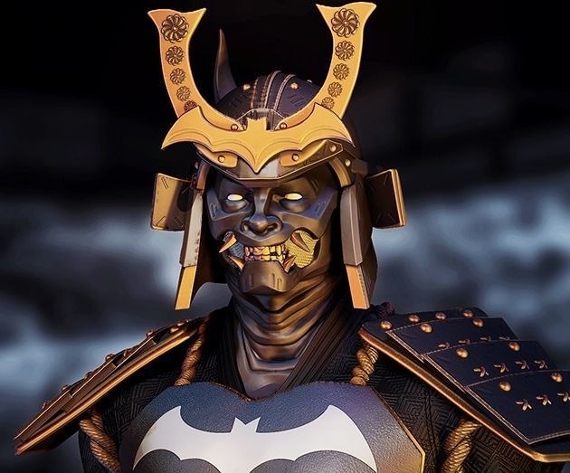 Batman Samurai Bust 3D model 3D printable | CGTrader