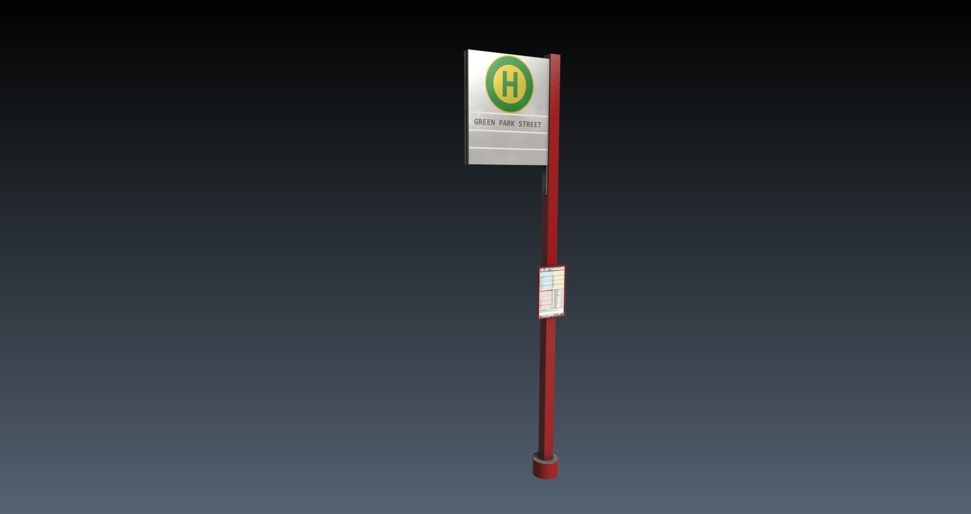 Low-Poly Bus Stop Pack free VR / AR / low-poly 3D model | CGTrader