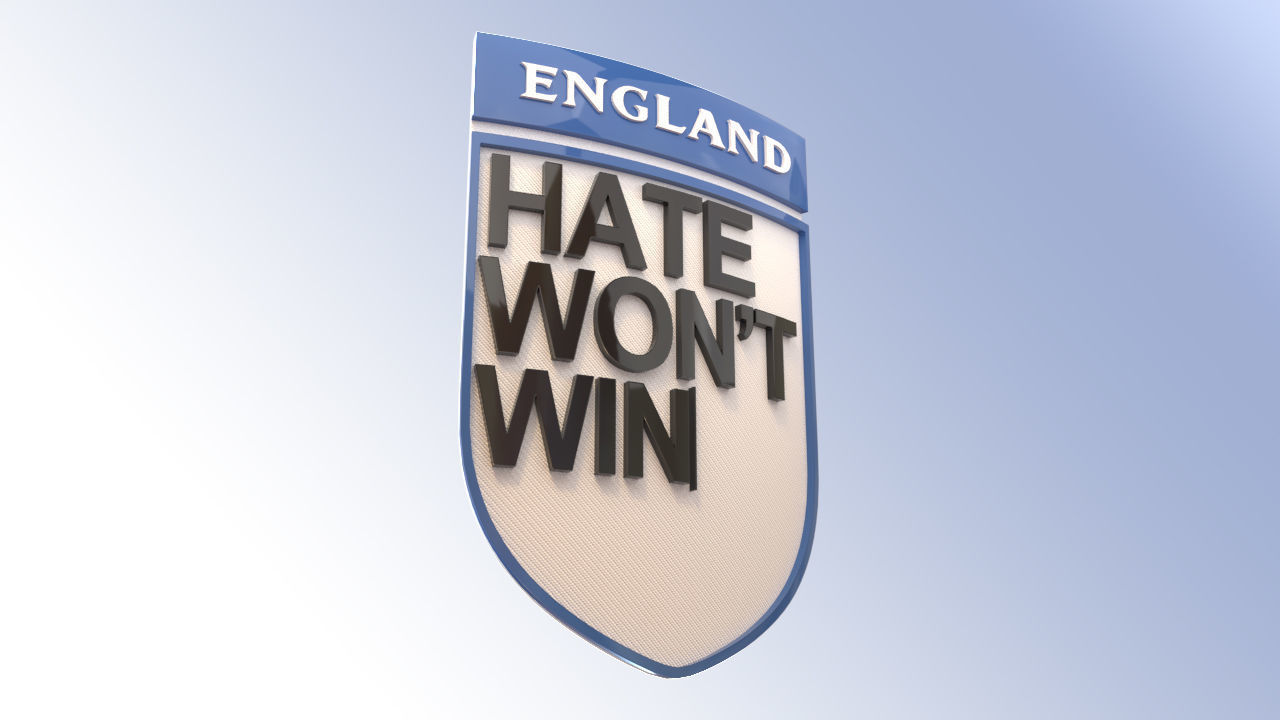 3D model Hate Logo England Team VR / AR / low-poly | CGTrader
