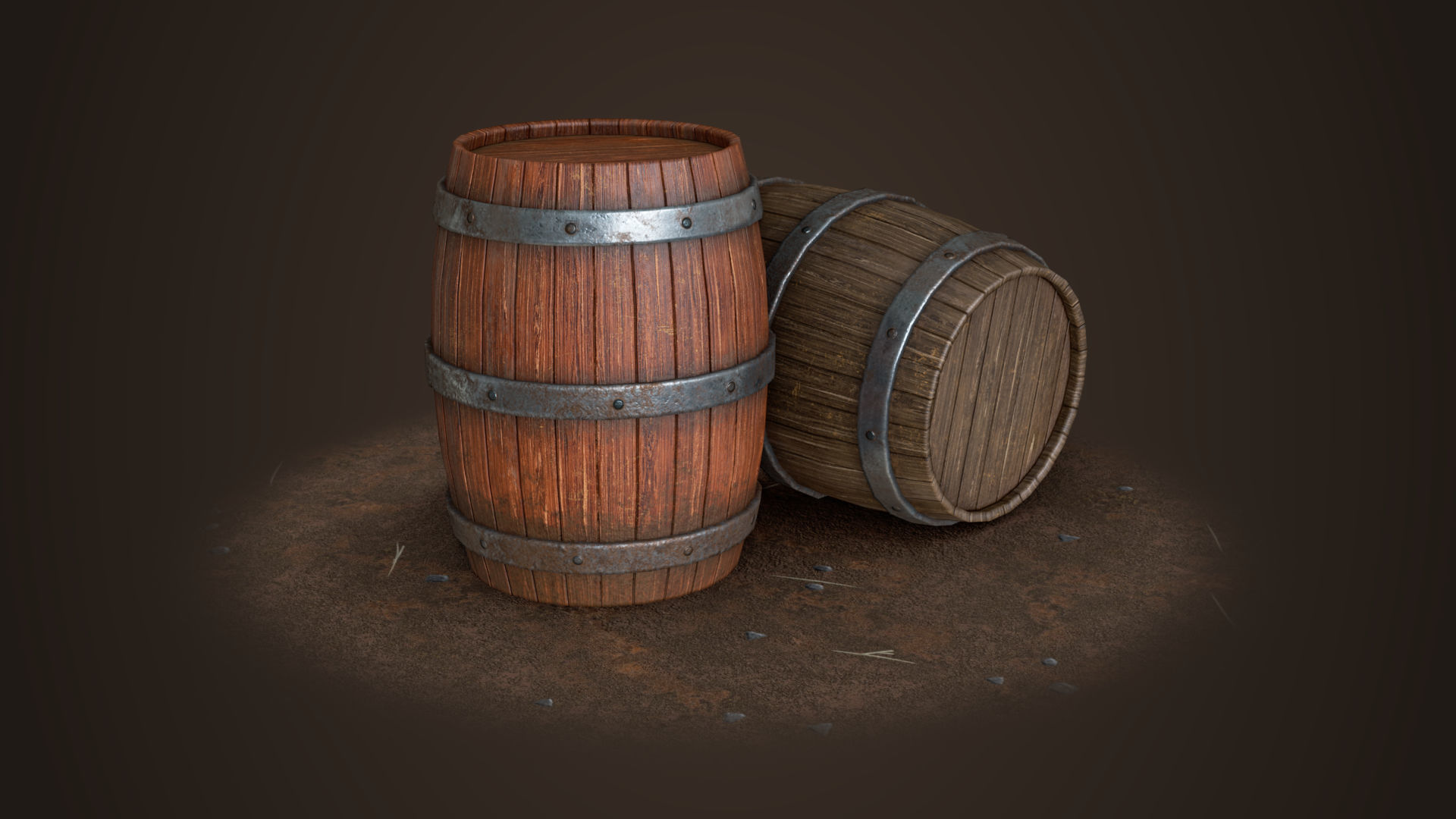 Old Barrel free VR / AR / low-poly 3D model | CGTrader