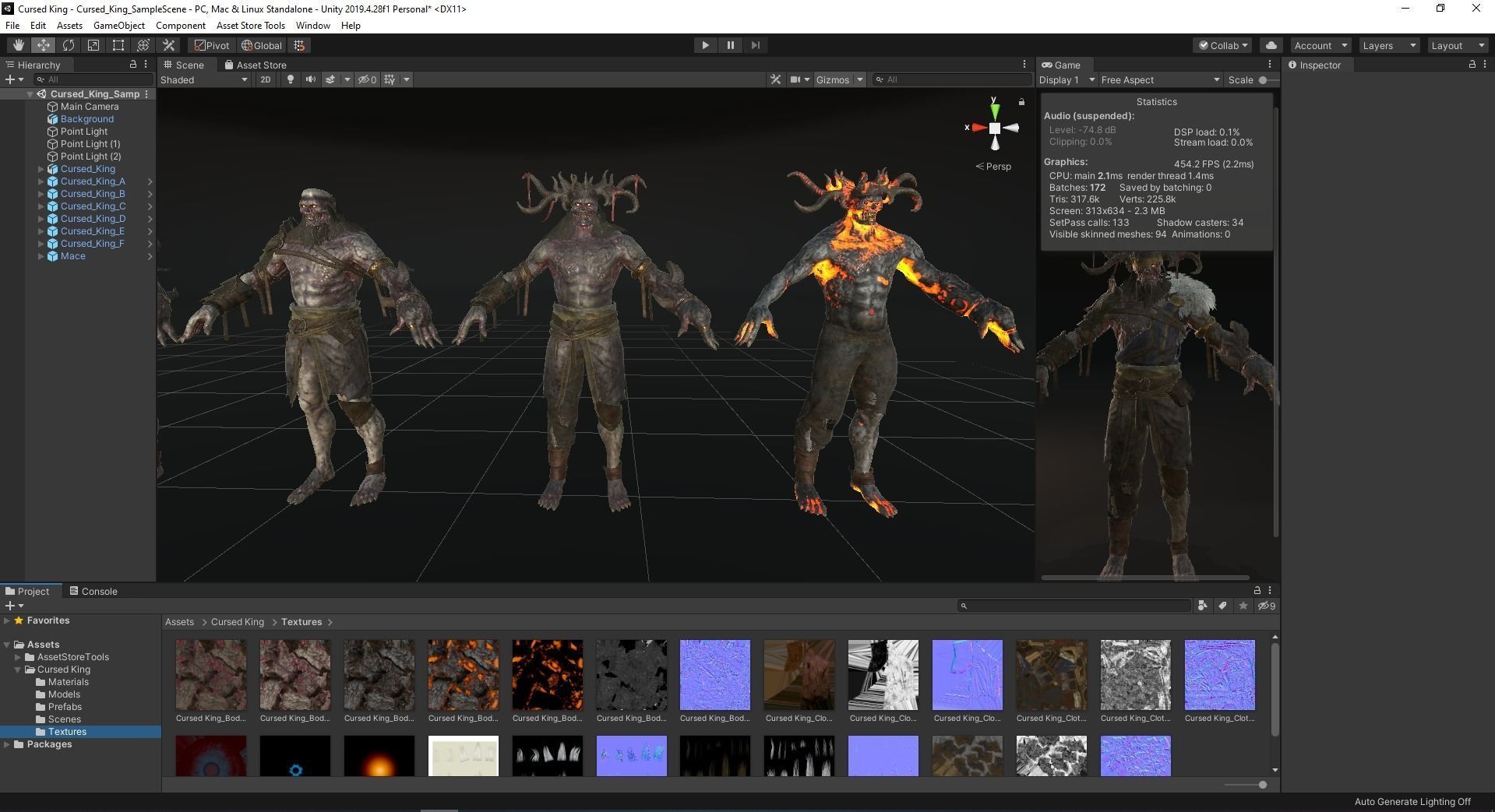 3D model Cursed King VR / AR / low-poly | CGTrader