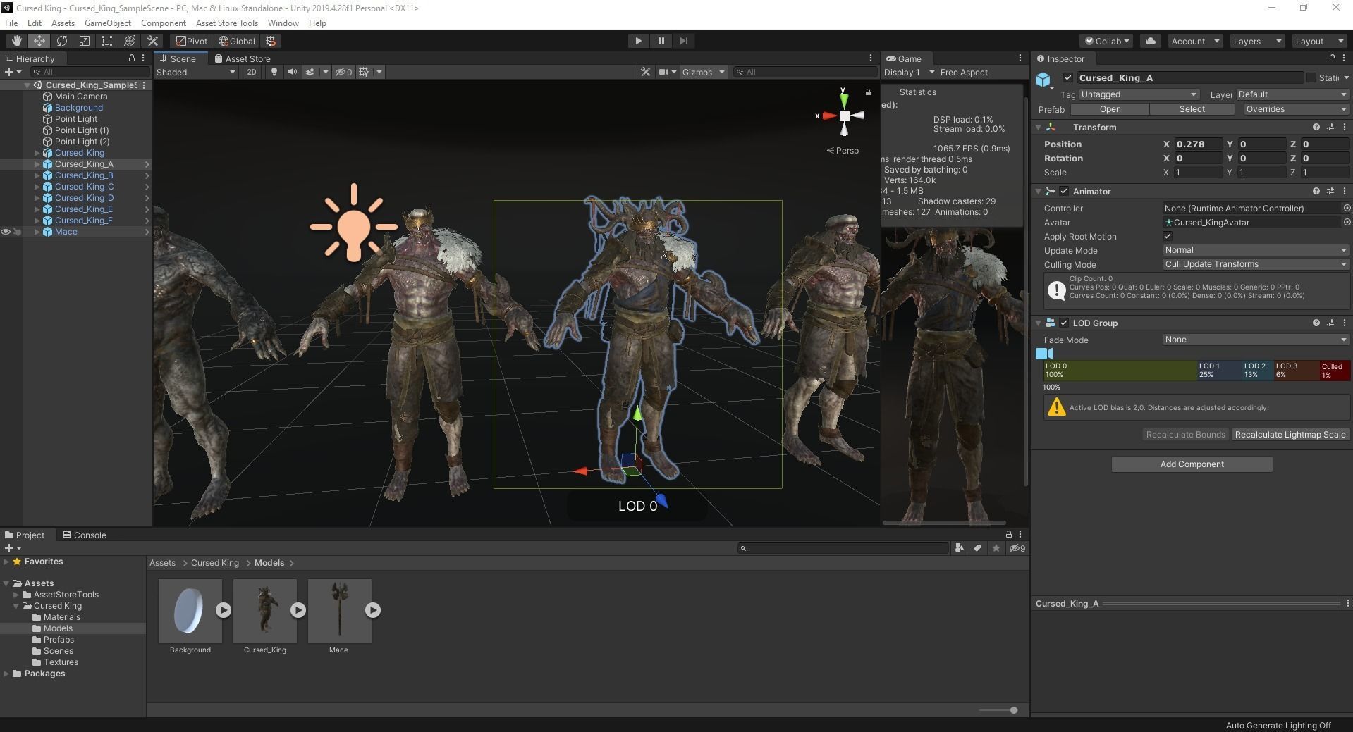 3D model Cursed King VR / AR / low-poly | CGTrader